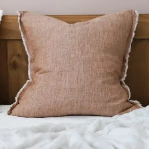 Esmee Washed Rust Linen Cushion • Ellenvale Interiors