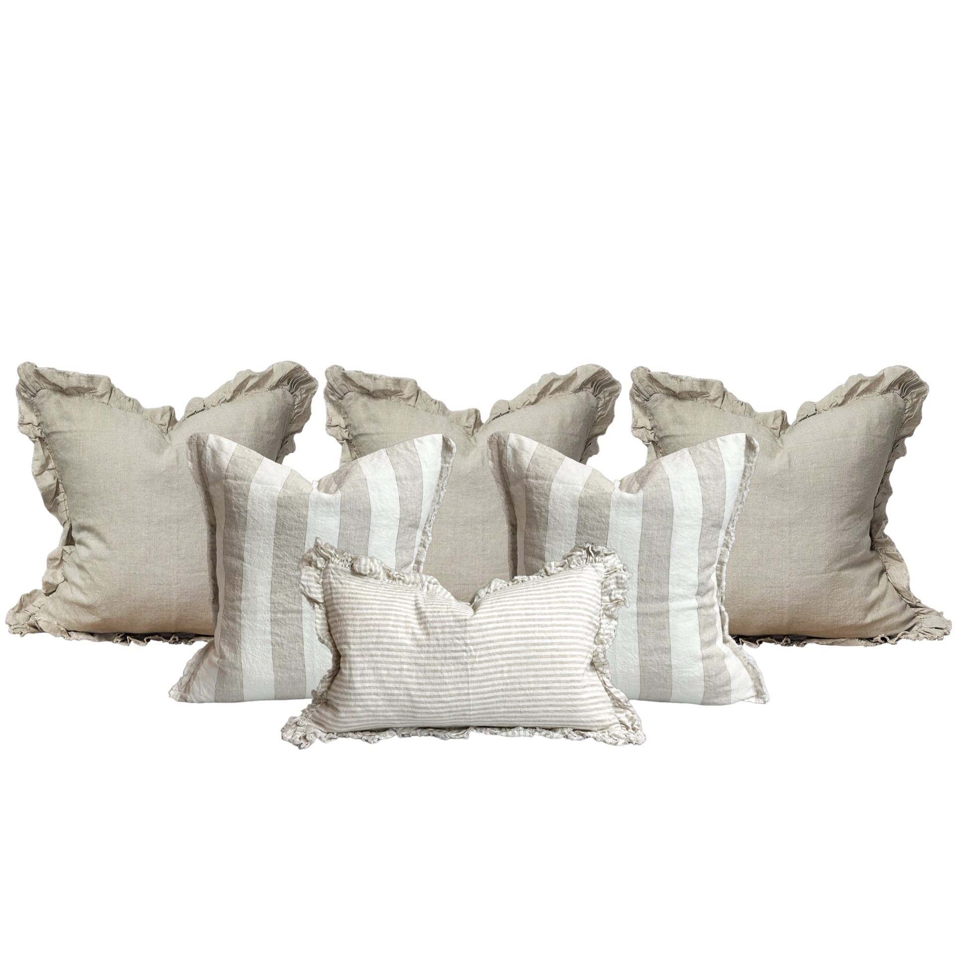 The Large Neutral Cushion Combination • Ellenvale Interiors